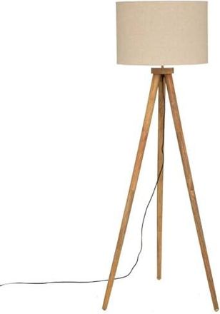 Atmosphera Atmosphera - Lampadaire trépied Olga - noir - bois H150
