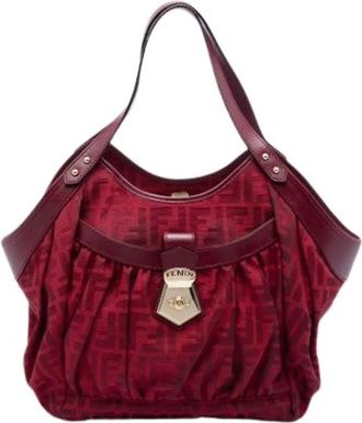 Fendi Sac cabas vintage Fendi Pre-owned - Femme - Pre-owned - Rouge - Taille: ONE Size