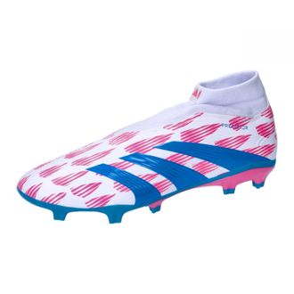 adidas Herren Fussballschuhe Predator League LL FG FTWR White/Solar Blue/Solar Pink 45 1/3