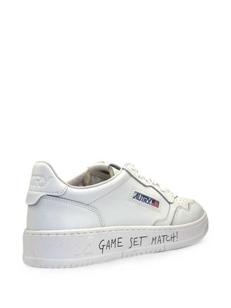 Autry Mens Medalist Slogan-Print Leather Sneakers Aw26 M