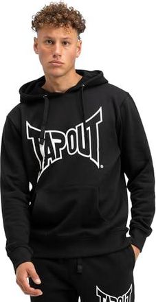 Tapout Lifestyle Basic Sweat à Capuche pour Homme Noir/Blanc Sweatshirt, L, 940006