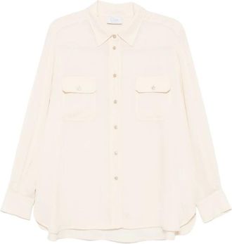 Clips Femme, Blouses et Chemises, Blanc, Taille: 46 FR Chemise boutonn&eacute;e avec col