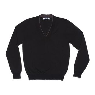Mauro Grifoni Stylishe Hoodies mit einzigartigem Ausschnitt - - Knitwear - Herren - Schwarzk - L