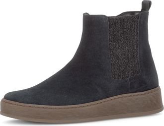 Gabor Damen Chelsea Boots, Frauen Stiefeletten,schick,verspielt,Leder-Ware,Trend-bewusst,praktisch,Arbeit,buero,Dark-Blue (Micro),42.5 EU / 8.5 UK