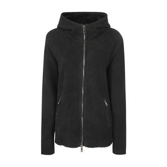 Giorgio Brato Homme, Vestes, Noir, Taille: 2XL Blouson aviateur en peau de mouton noir