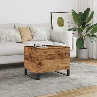 vidaXL Vidaxl - Table basse vieux bois 60x44,5x45 cm bois ding&eacute;nierie