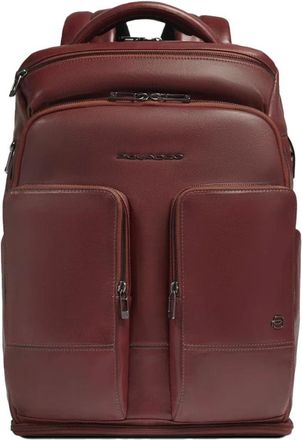 Piquadro Homme, Sacs, Brun, Taille: ONE Size Sac &agrave; Dos de Voyage Personnalisable pour Ordinateur Portable 15.6