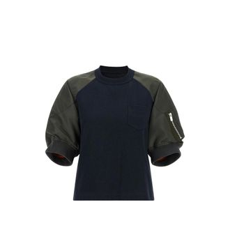sacai Raglan-sleeve T-shirt