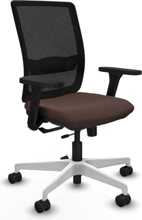 Piqueras y Crespo Haches PC-Stuhl mit 3D-Armen, h&ouml;henverstellbare Lendenwirbelst&uuml;tze, ausgestattet mit Syncro/Traslack und eingespritztem Schaum. Mit Rollen von 65 mm N