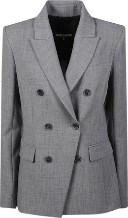 Patrizia Pepe Lange &Auml;rmel Jacke - - Jackets - Damen - Grau - S