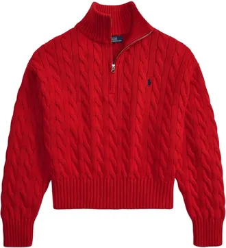 Polo Ralph Lauren pull à col zippé - Rouge