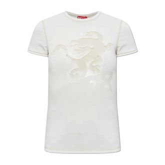 Diesel Femme, Tops, Blanc, Taille: 40 FR T-Uncuties-Longer-Aa1 T-shirt