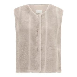 Ichi Weste - - Jackets - Damen - Beige - L