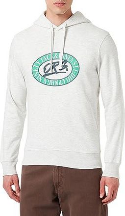 Jack & Jones Jorarthur Sweat à Capuche Sn Sweatshirt, Blanc-Gris, XL Homme