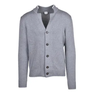 Eleventy Cardigan bottoni - Homme - Pulls - Gris - Taille: XL