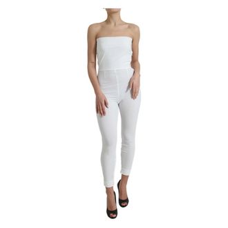 Dolce & Gabbana Jumpsuit Anzug - - Jumpsuits & Playsuits - Damen - Wei&szlig; - S