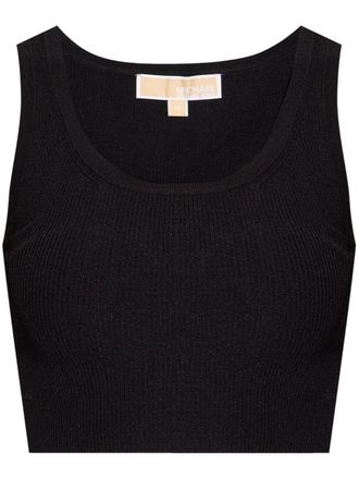 Michael Michael Kors débardeur crop à design nervuré - Noir