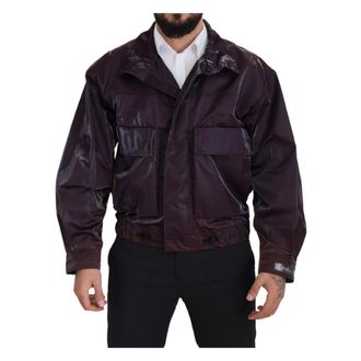 Dolce & Gabbana Biker Jacket - - Jackets - Herren - Lila - XS