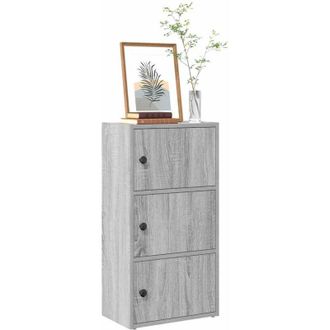 vidaXL Biblioth&egrave;que sonoma gris 40x24x77 cm bois ding&eacute;nierie Vidaxl