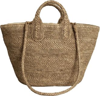 Ibeliv Femme, Sacs, Beige, Taille: ONE Size Soma Raphia Tote