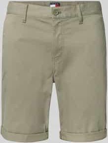 Tommy Jeans Slim Fit Chinoshorts aus Baumwoll-Mix