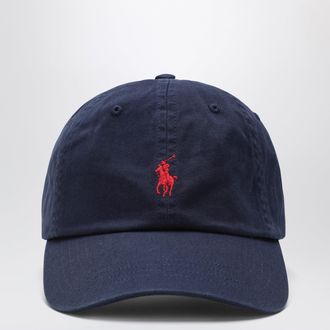 Polo Ralph Lauren Newport Navy / Red Baseballkappe mit Logo