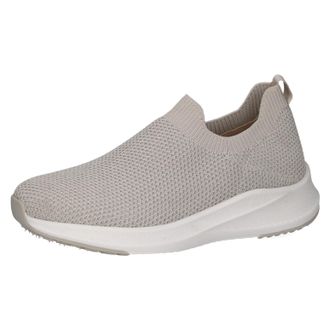 Caprice Damen Slip On Sneaker ohne Schnüren zum Schlupfen, Grau (Lt Grey Knit), 38 EU