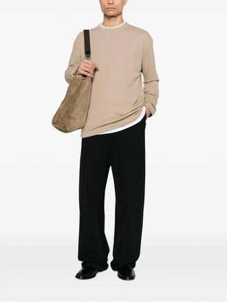 Jacquemus Paper Blend Long-Sleeved T-Shirt - Beige