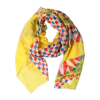 Dolce & Gabbana Bedruckter Seidenschal - - Accessories - Damen - Mehrfarbig - ONE SIZE