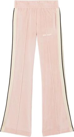 Palm Angels Femme, Pantalons, Rose, Taille: 36 FR Chenille Flared Track Pants