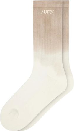 Autry Chaussettes Tie-dye avec Logo Brod&eacute; - Homme - Sous-v&ecirc;tements - Beige - Taille: M