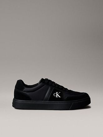 Calvin Klein Sneakers Aus Leder Mit Charakteristischem Logo - Triple Black - Herren - EU 46