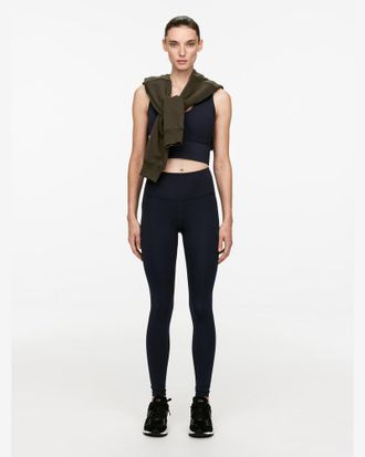 Arket Weiche Stretch-Tights In Voller L&auml;nge -Blau