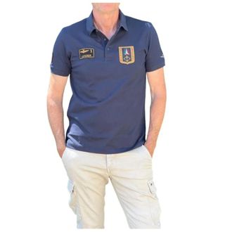 Aeronautica Homme, Tops, Bleu, Taille: S Polo &agrave; Manches Courtes