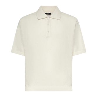 Herno Polo Shirt aus frischer Baumwolle - - Tops - Herren - Beige - M