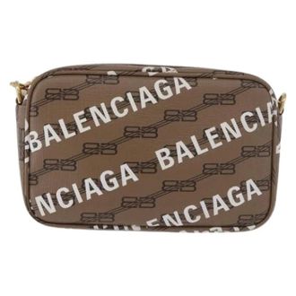 Balenciaga Sac bandouli&egrave;re Pre-owned en plastique - Femme - Pre-owned - Beige - Taille: ONE Size