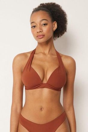 Calzedonia Gepolstertes Triangel-bikinioberteil Premium Fit Braun