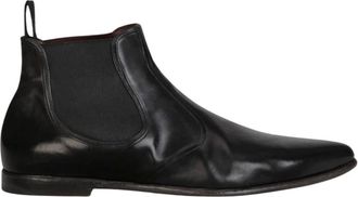 Dolce & Gabbana Homme, Chaussures, Noir, Taille: 42 1/2 EU Giotto Chelsea Bottes