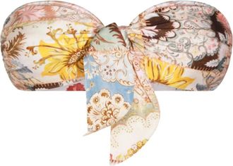 Zimmermann Femme, Maillots de bain, Multicolore, Taille: 38 FR Daylight Tie Bikini Top