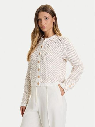 French Connection Strickjacke 78ZCE &Eacute;cru Regular Fit