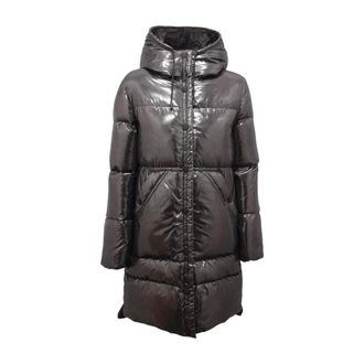 Emma & Gaia Piumino Label Daunenjacke Metallic - - Coats - Damen - Schwarzk - S