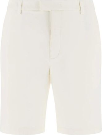 Boggi Milano Homme, Shorts, Blanc, Taille: W34 B Tech Bermuda Shorts en Nylon Seersucker Stretch