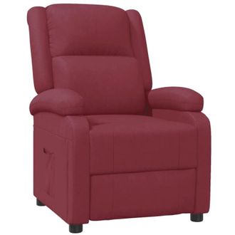 vidaXL Relaxsessel Weinrot Kunstleder vidaXL