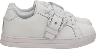 Versace Jeans Couture Femme, Chaussures, Blanc, Taille: 38 EU Baskets &agrave; bride