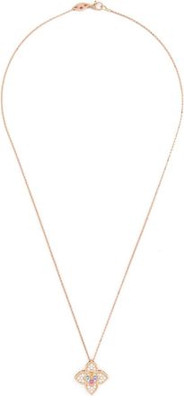 Roberto Coin collier Princess Flower en or rose 18ct