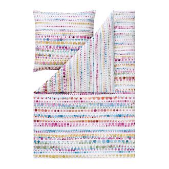 ESTELLA Estella Seersucker Bettw&auml;sche Jamie Multicolor 1 Bettbezug 155 x 220 cm + 1 Kissenbezug 80 x 80 cm