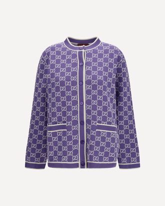 Gucci Embroidered cotton Cardigan Female S