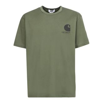 Junya Watanabe Gr&uuml;nes T-Shirt mit Logo und Slogan - - Tops - Herren - Gr&uuml;n - S