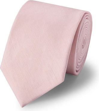 CHARLES TYRWHITT Krawatte aus Leinen und Seide - Hellrosa