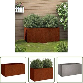 vidaXL vidaXL Bac &agrave; fleurs - Jardini&egrave;re 62x30x29 cm acier corten